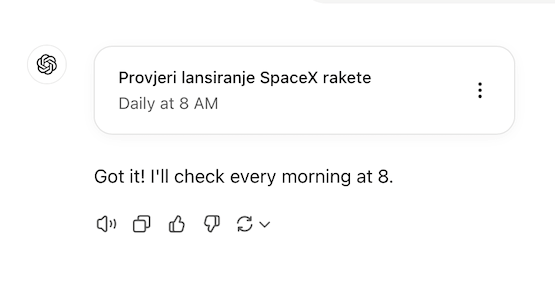 OpenAI implementira novu funkciju Tasks u ChatGPT - Umjetna ... OpenAI implementira novu funkciju Tasks u ChatGPT - Umjetna ...