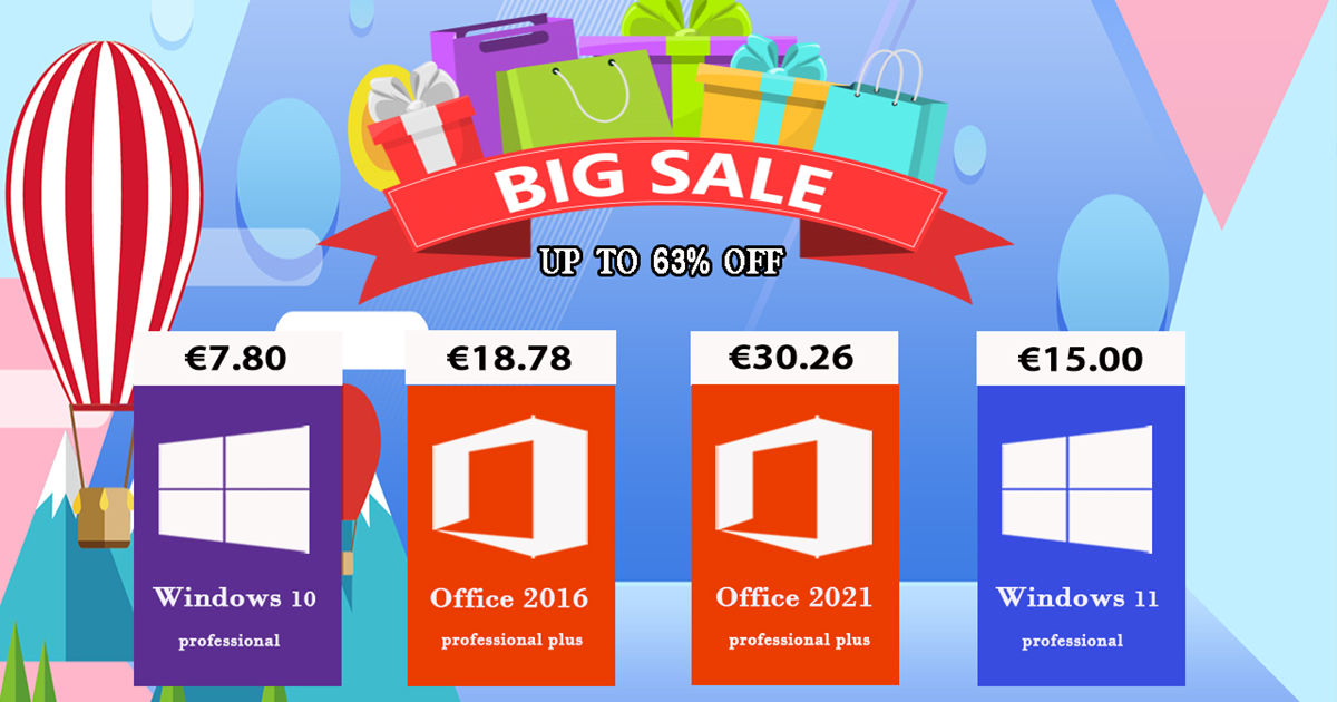 Originalni WIndows 11 Pro samo 15 eura, Office paket samo 18 eura ...