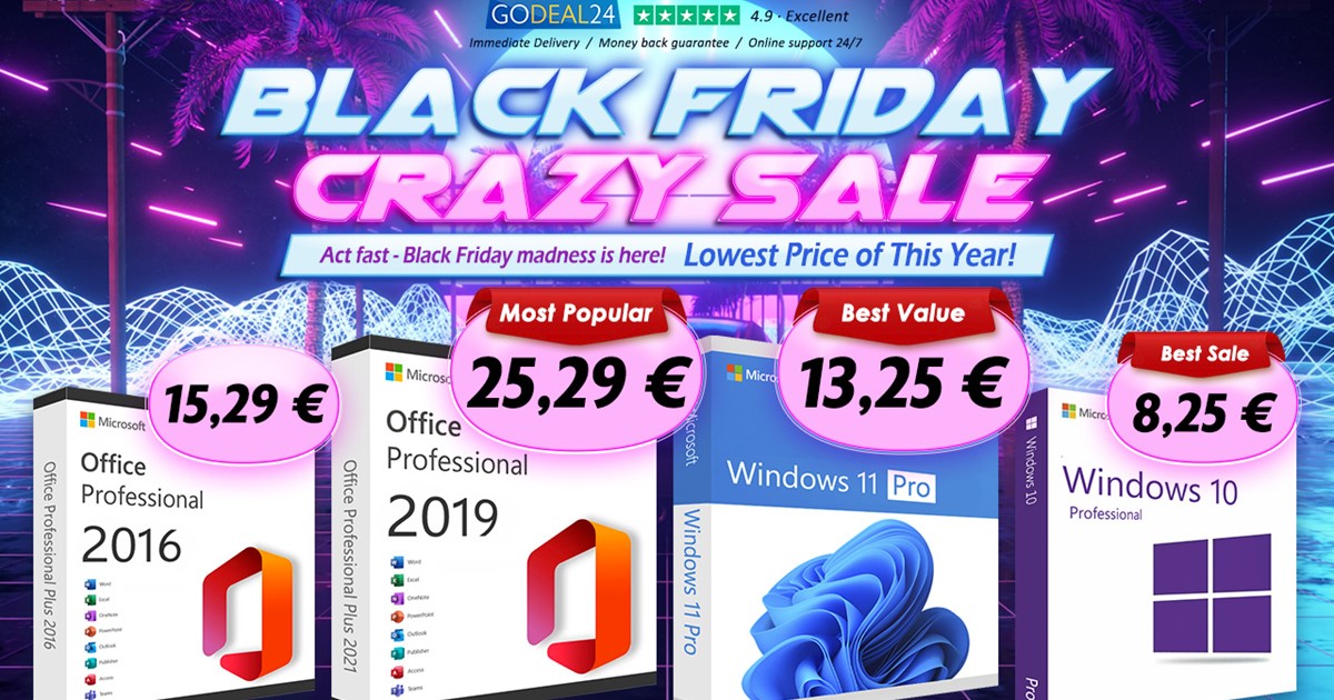 Počinje Black Friday rasprodaja Microsoft softvera - Office Pro ...
