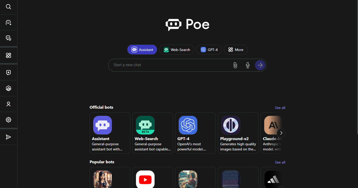 Poe - omogućava pristup nizu modela umjetne inteligencije poput GPT-a ili Claudea - App dana ...